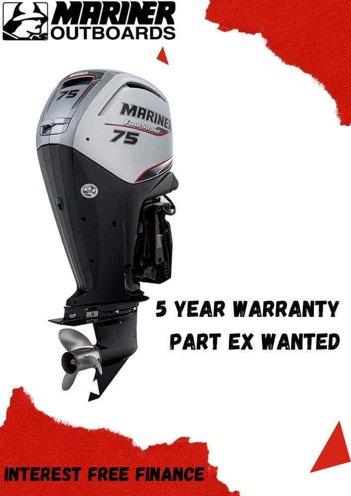 Mariner 75hp 4 Stroke Outboard Engine F75 ELPT EFI - Ocean Drive Outboards