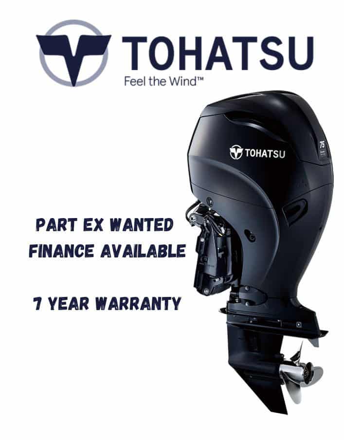 Tohatsu 75hp 4 Stroke Outboard MFS75A - New Models! - Ocean Drive Outboards
